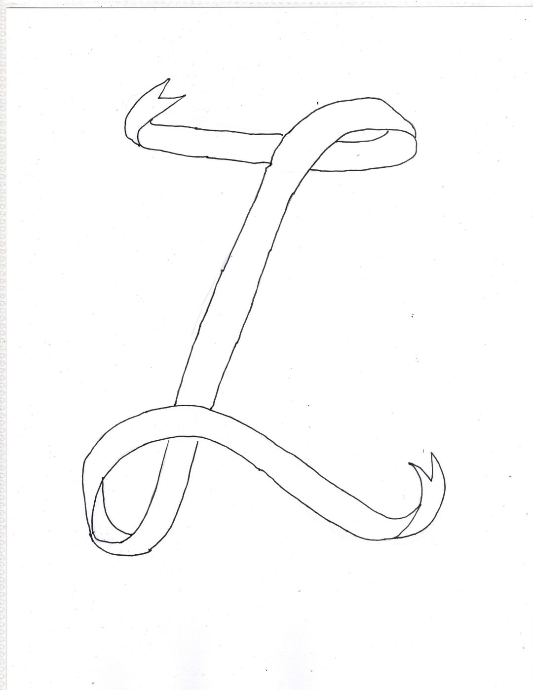 TEMPLATE Cursive---l - Etsy