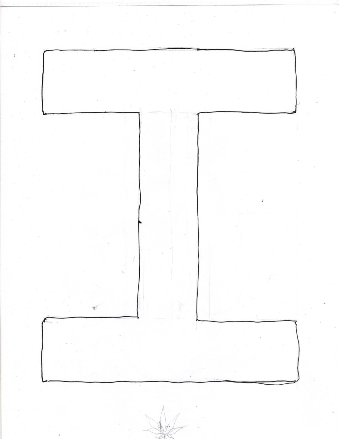 Template--letter I - Etsy