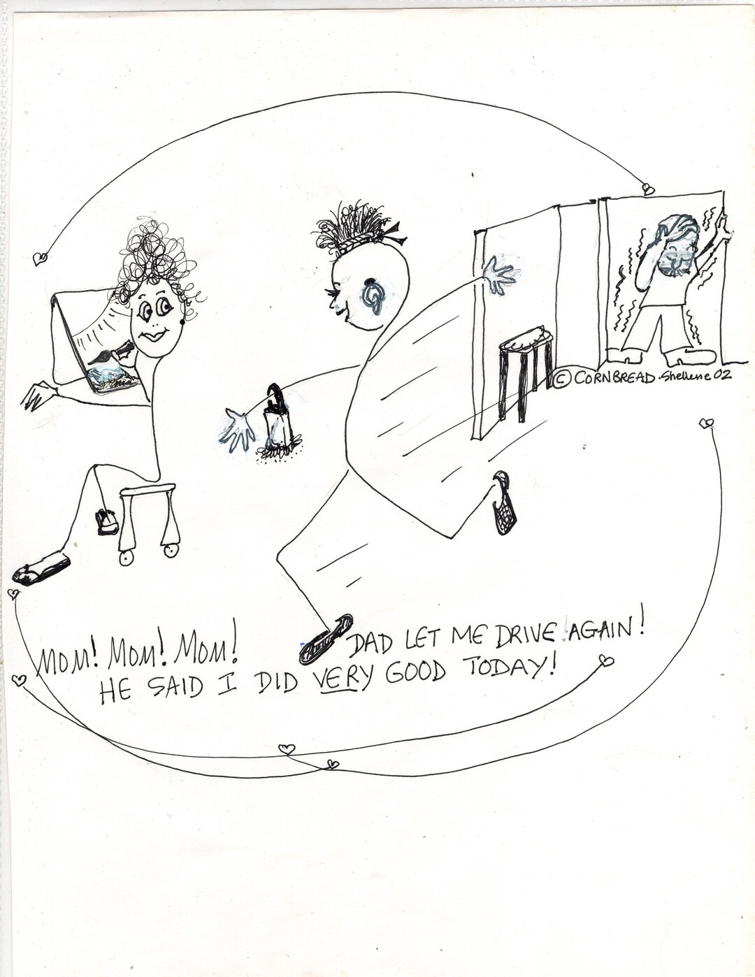 CORNBREAD & SHIRLEY CARTOON - Etsy
