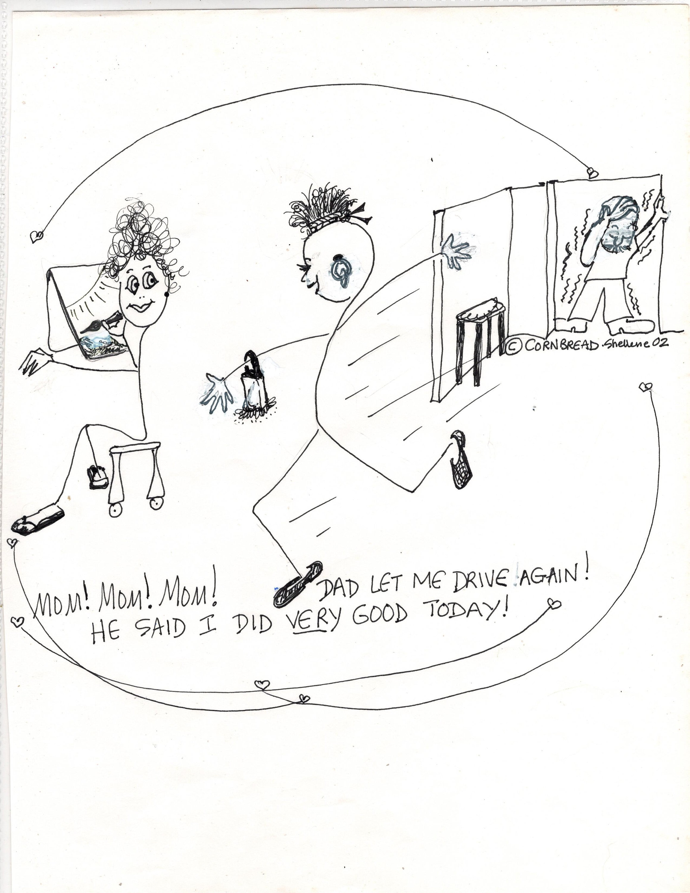 CORNBREAD & SHIRLEY CARTOON - Etsy