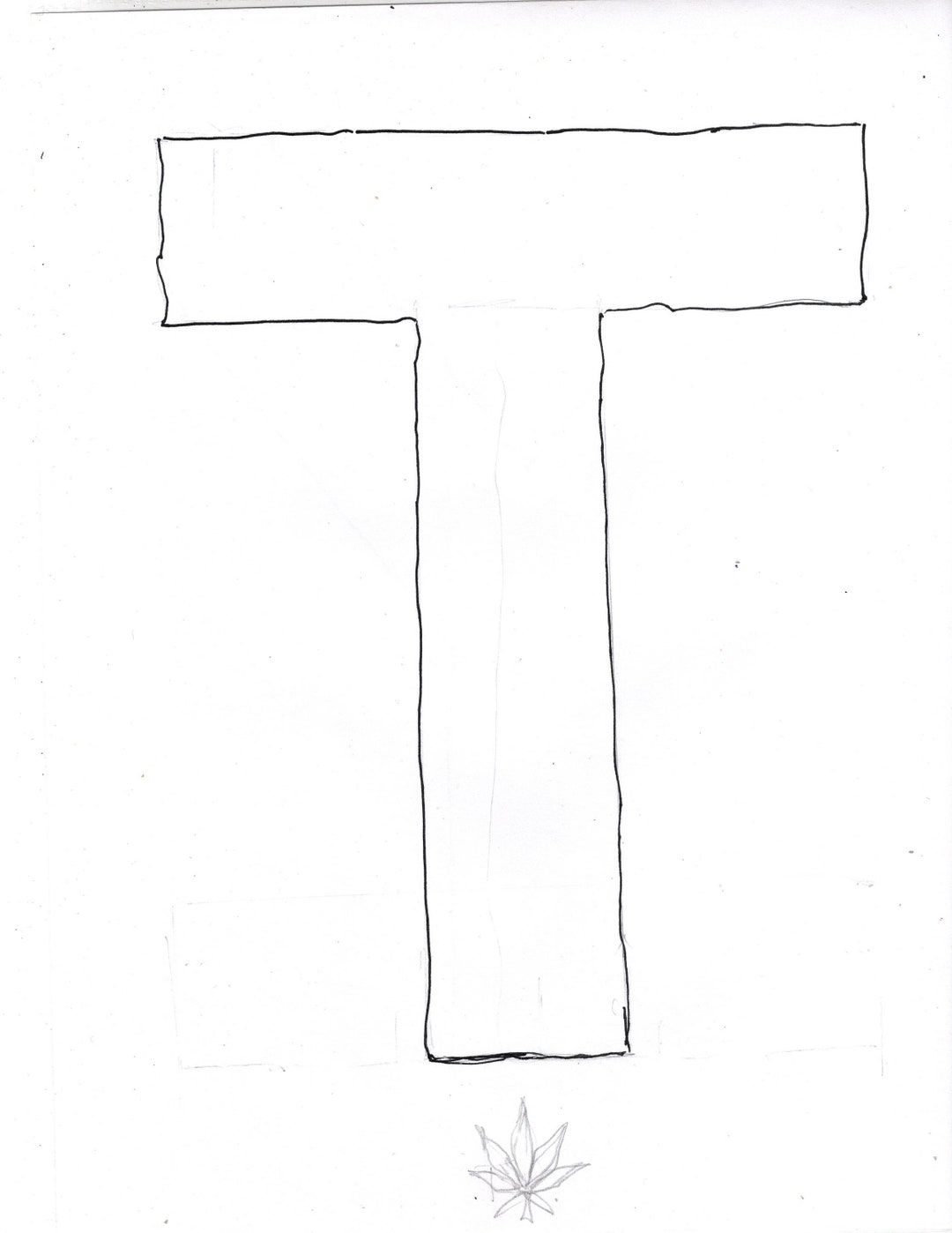 Template--letter T - Etsy
