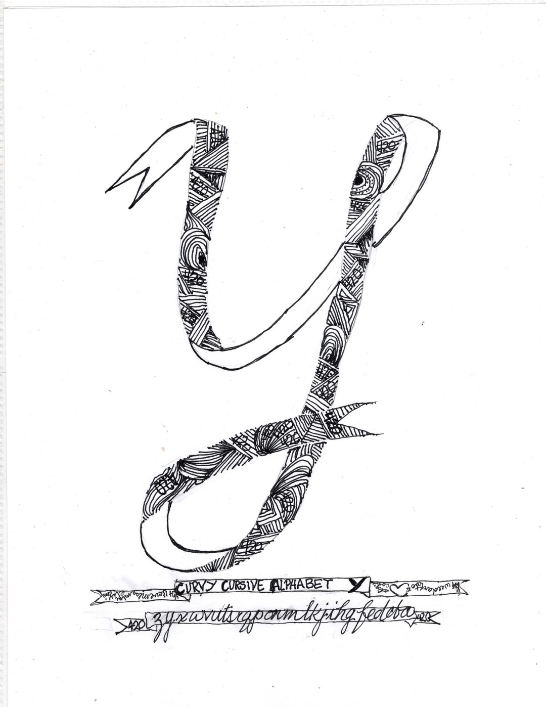Curvy Cursive---y - Etsy