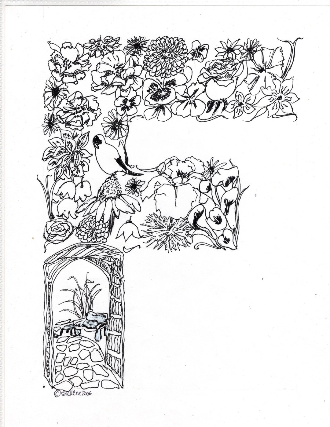 FLORAL LETTER---F - Etsy