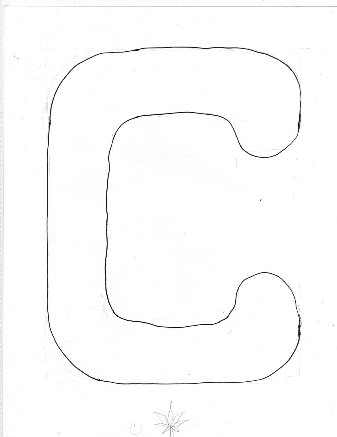 Template--letter C - Etsy
