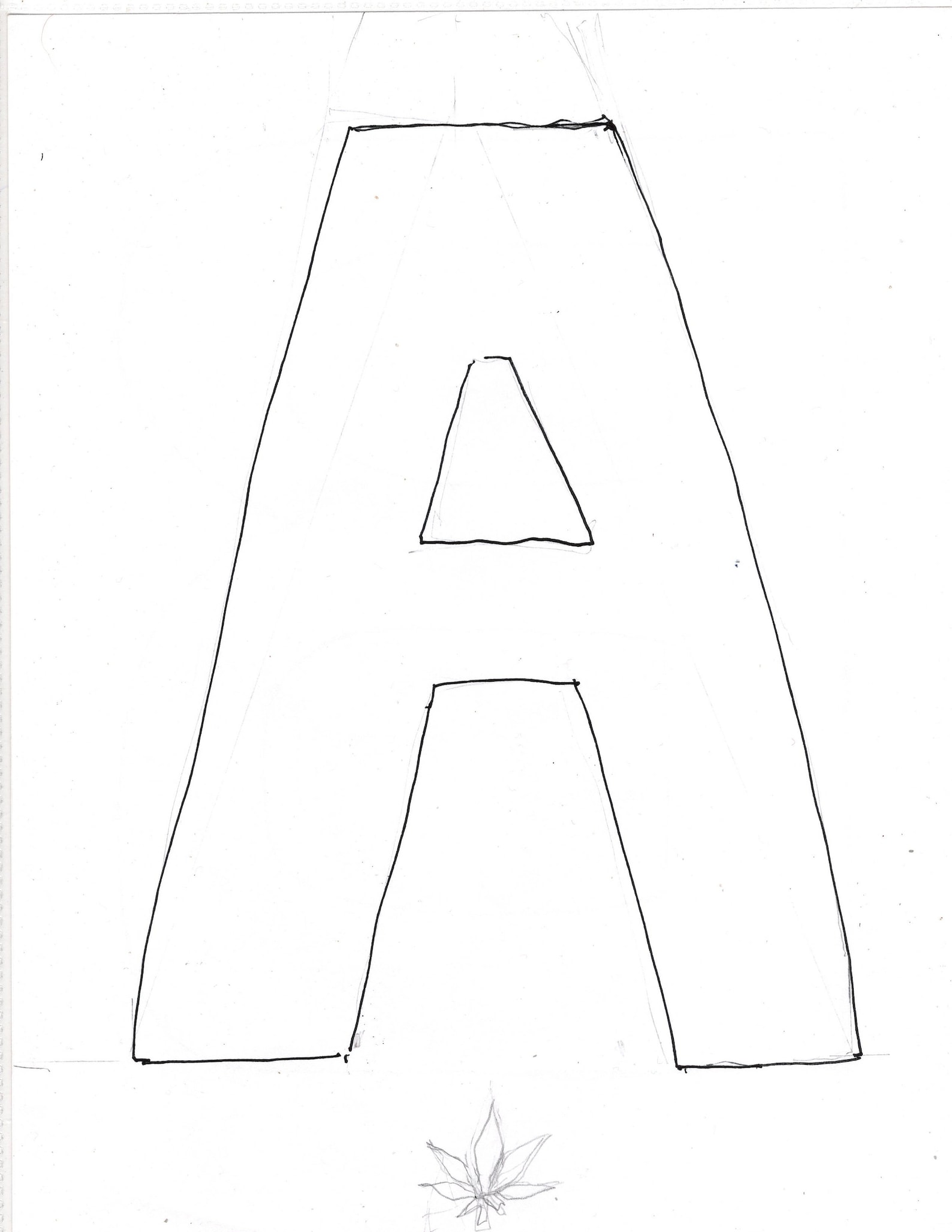 Template--letter A - Etsy