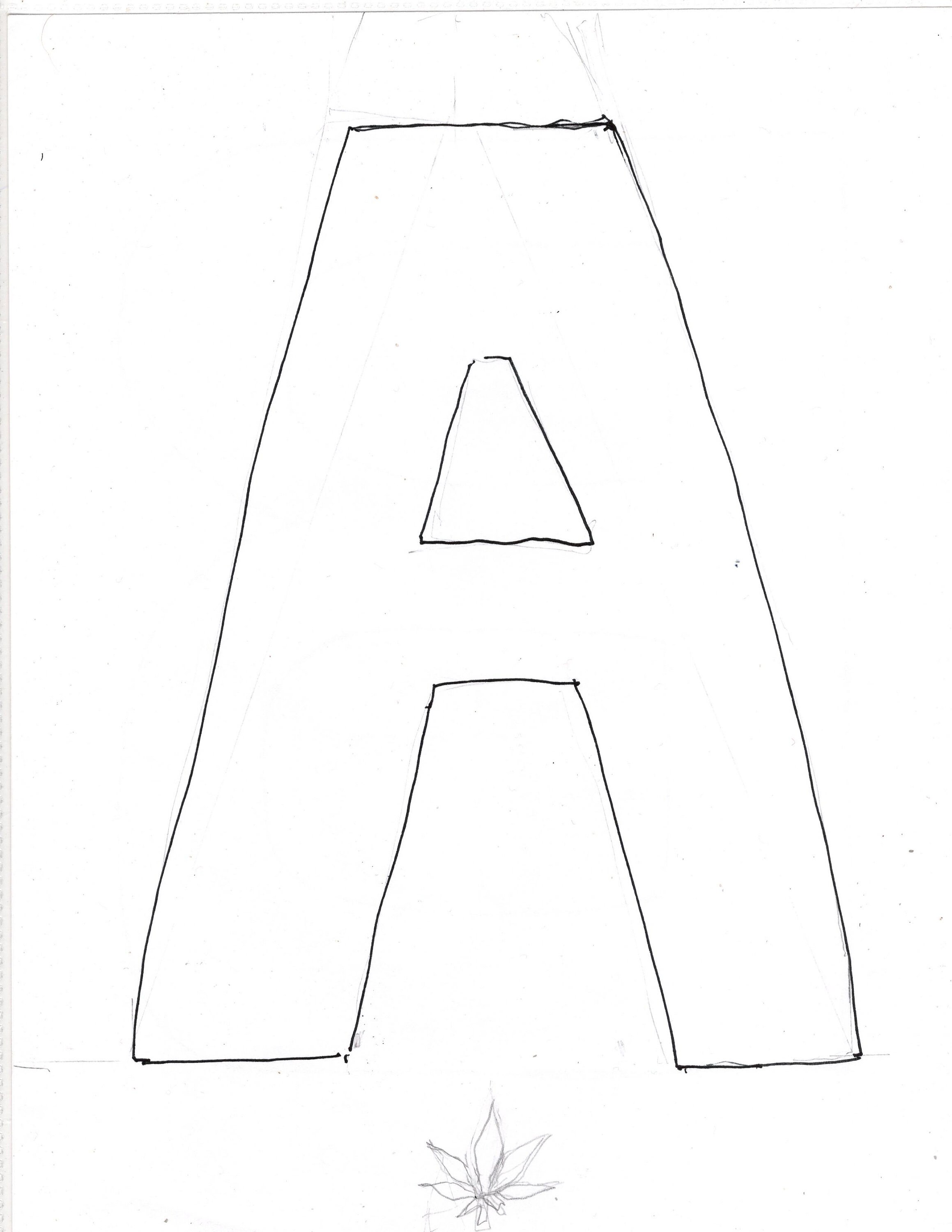 Template--letter A - Etsy
