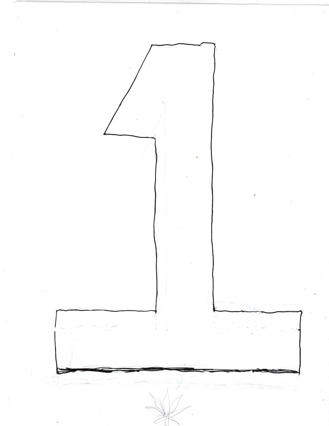 Templet--number 1 - Etsy