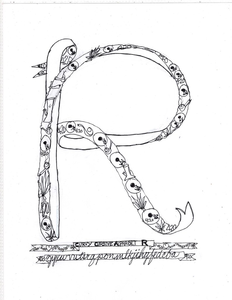 Curvy Cursive---r - Etsy