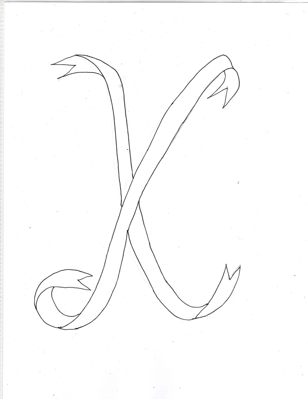 TEMPLATE Cursive---x - Etsy