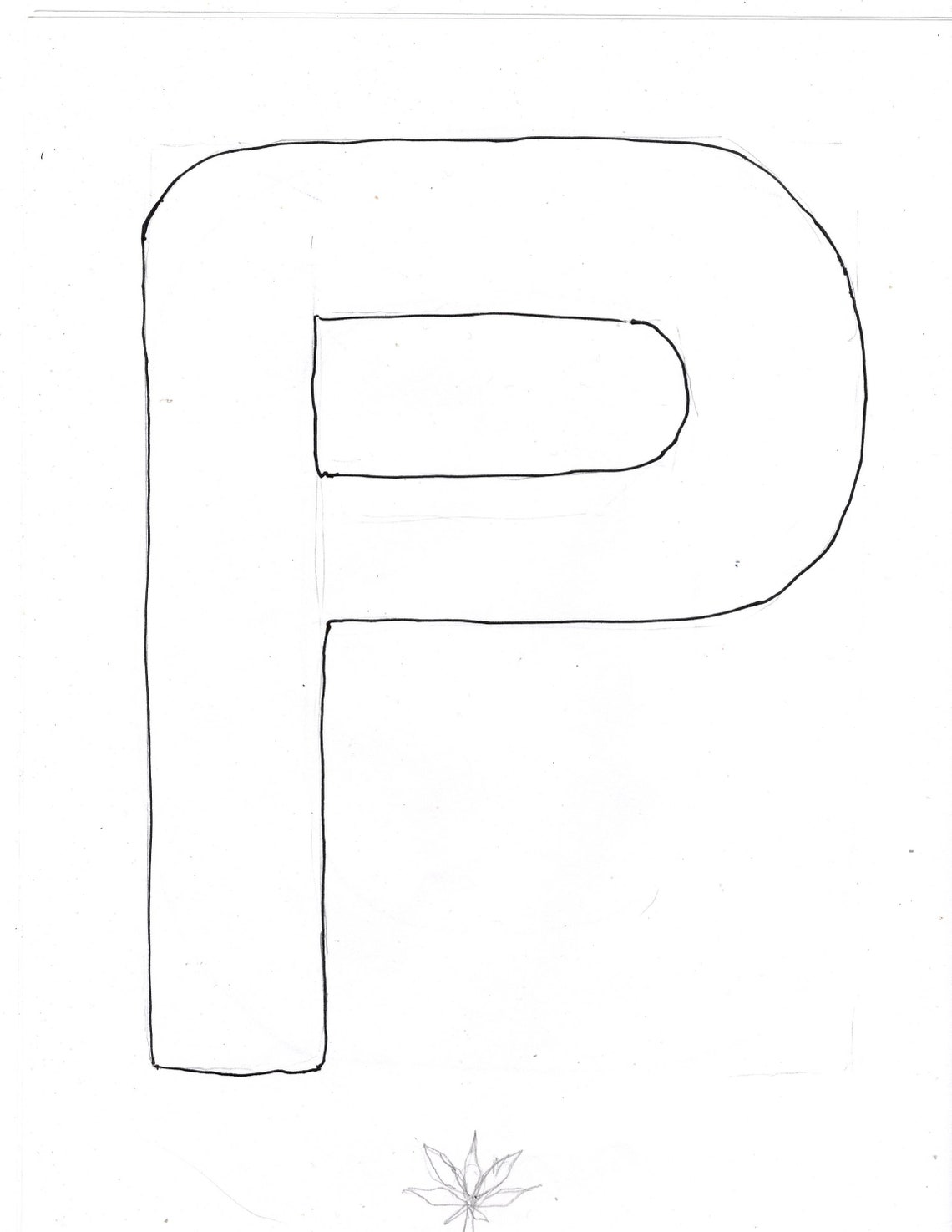 Template--letter P - Etsy