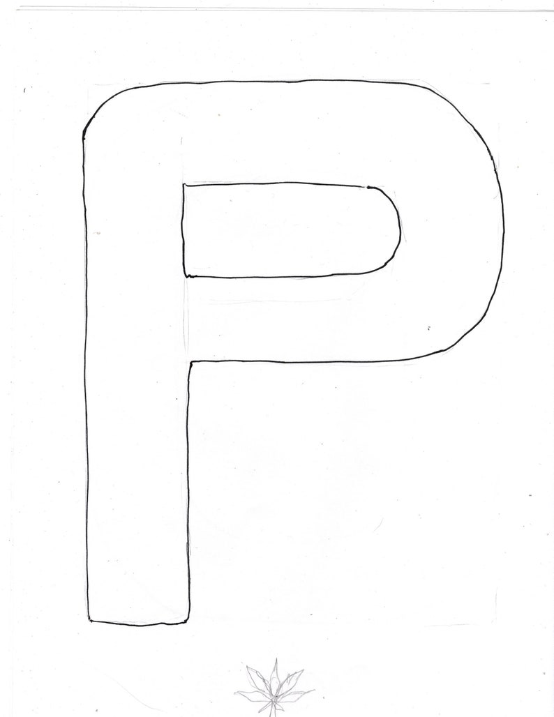 Template--letter P - Etsy