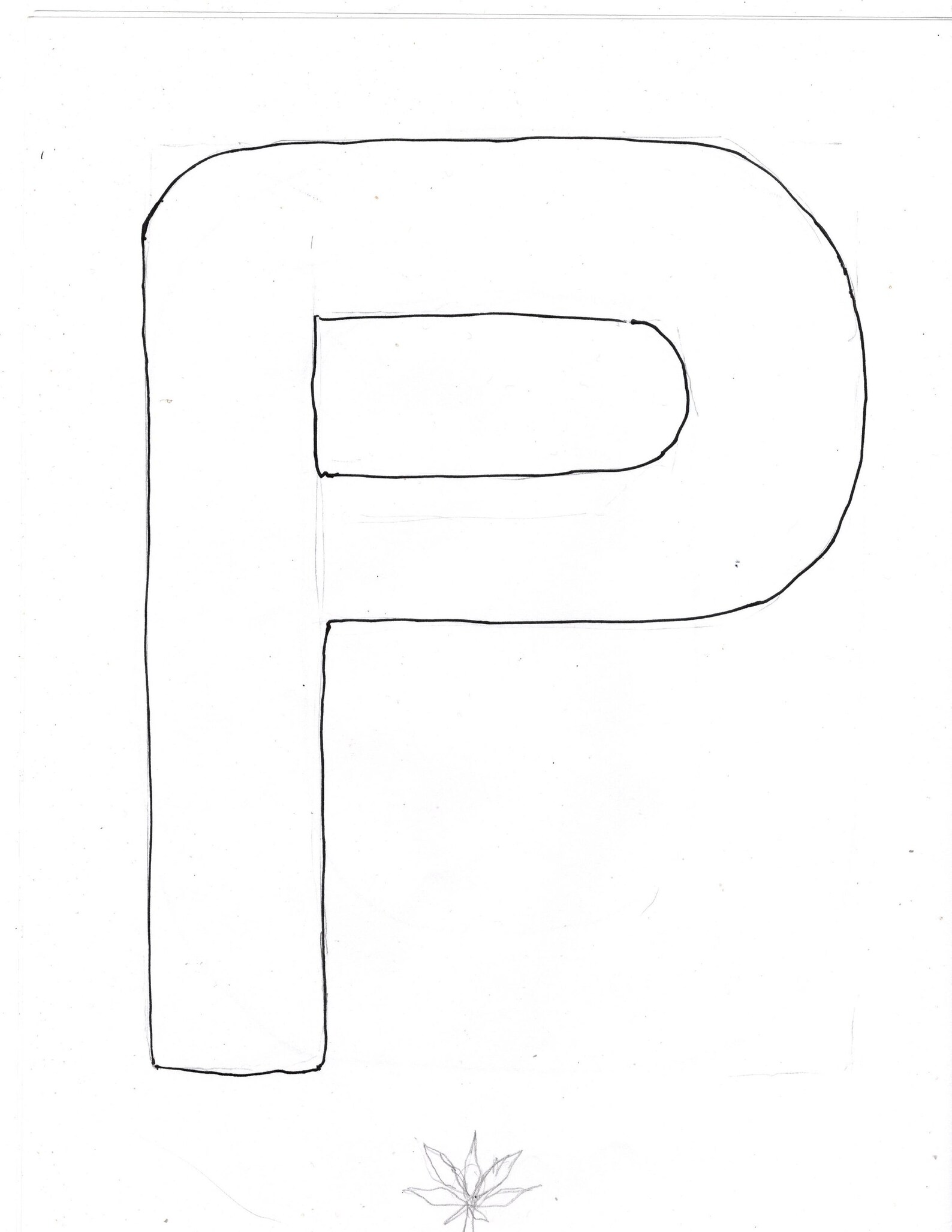 Template--letter P - Etsy