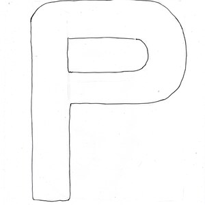 Template--letter P - Etsy