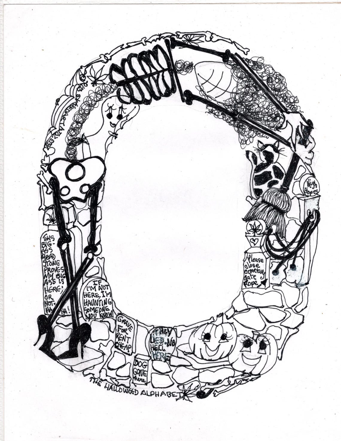 HALLO-WEED ALPHABET---O - Etsy