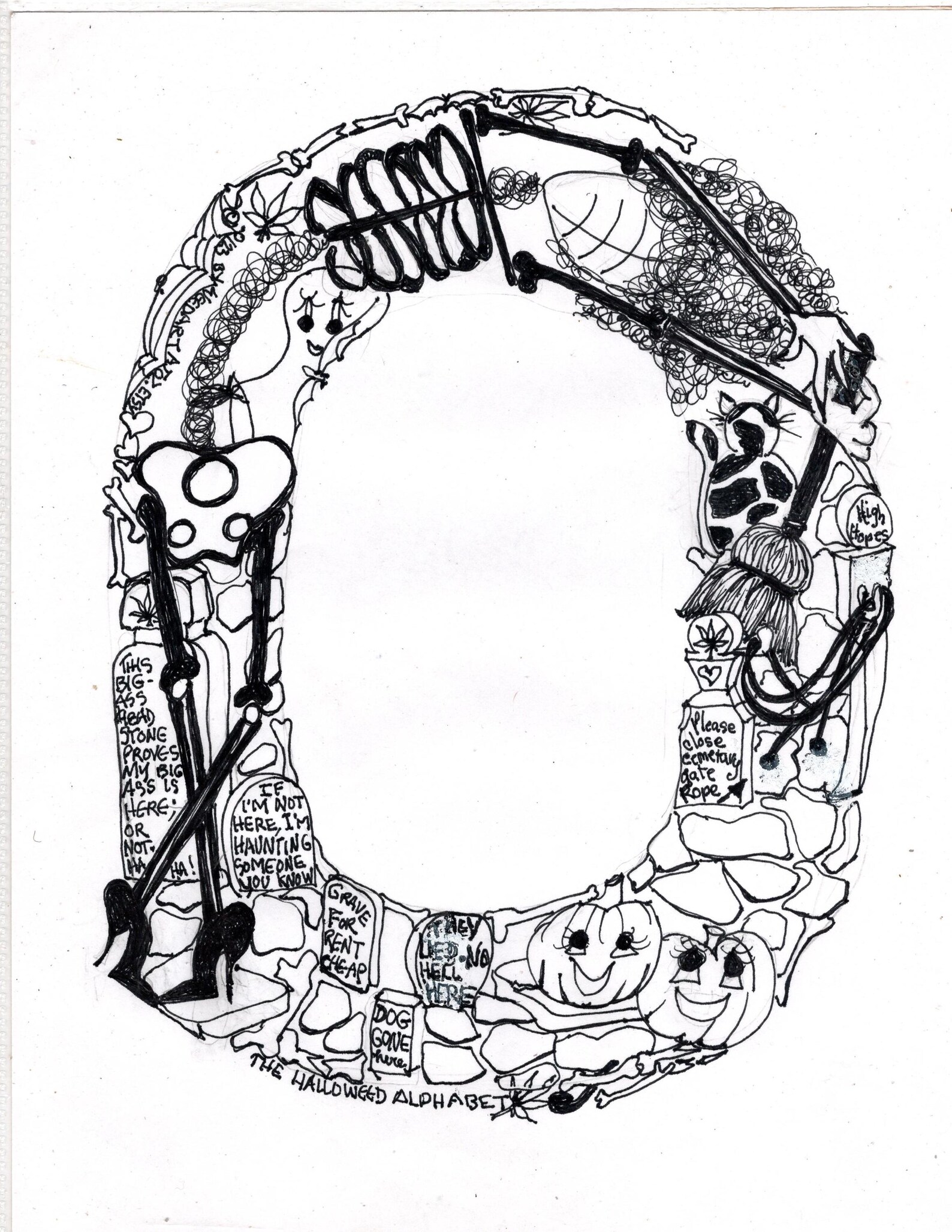 HALLO-WEED ALPHABET---O - Etsy