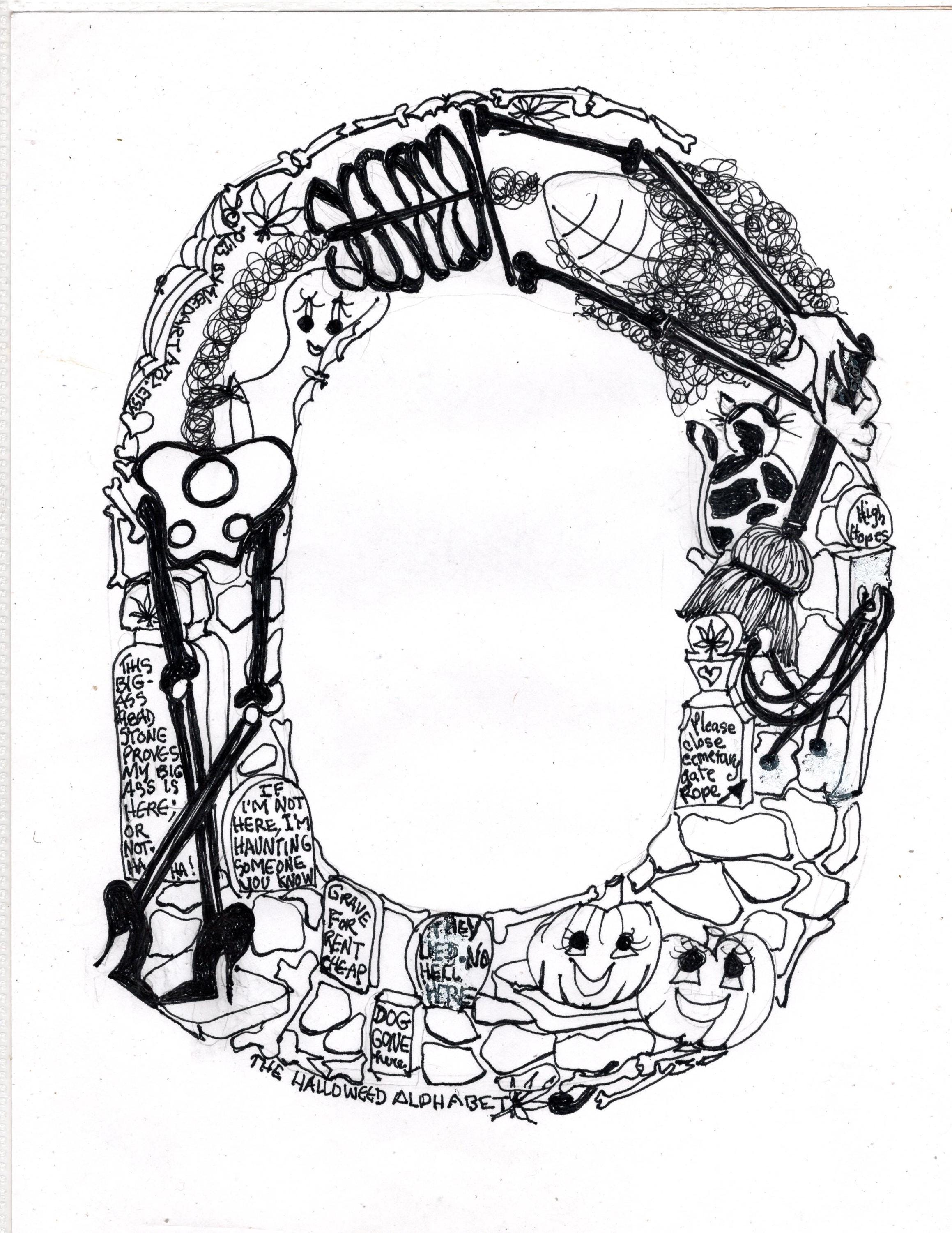 HALLO-WEED ALPHABET---O - Etsy