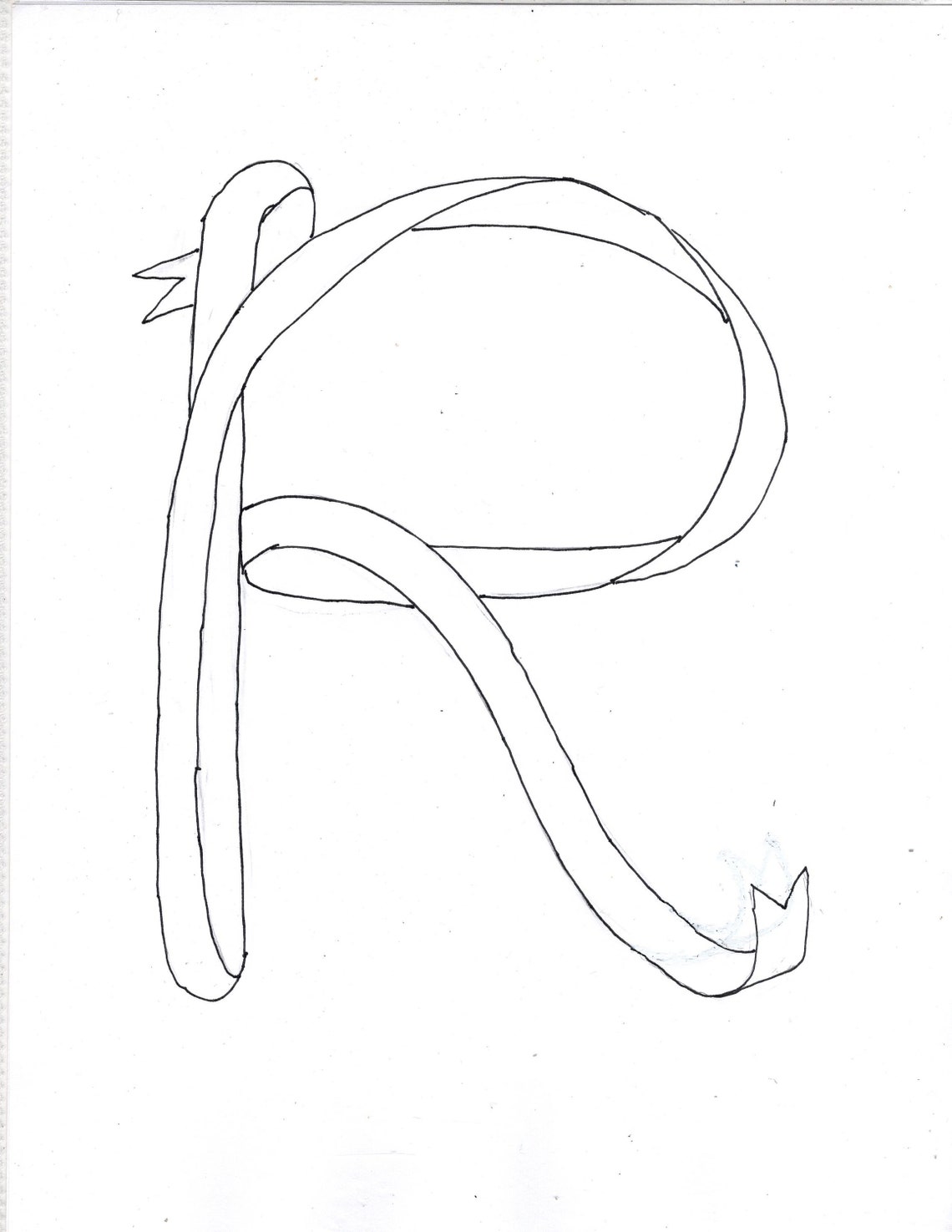 TEMPLATE Cursive---r - Etsy