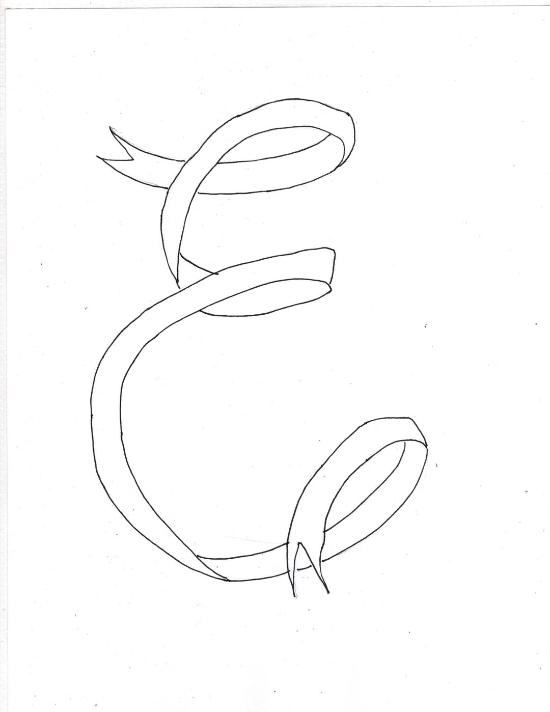 TEMPLATE Cursive---e - Etsy