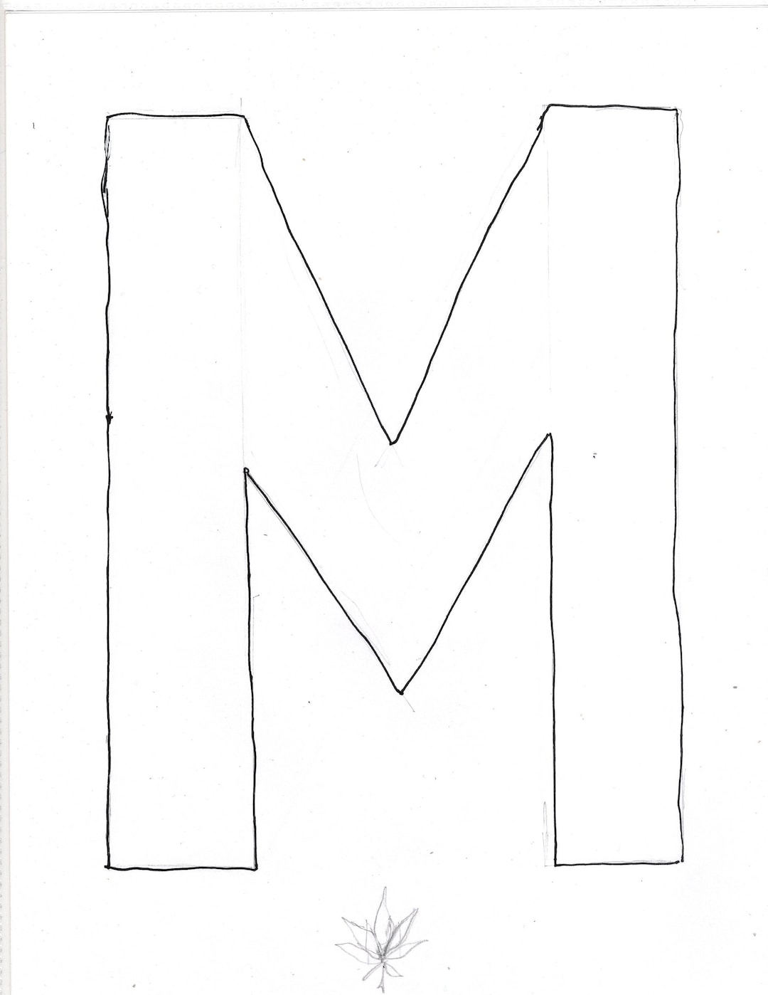 Template--letter M - Etsy