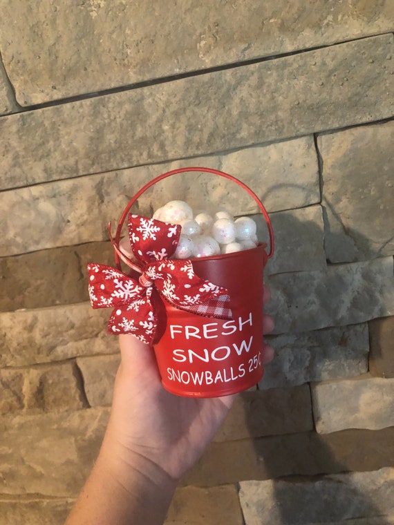 Fresh Snow/snowballs Bucket | Etsy