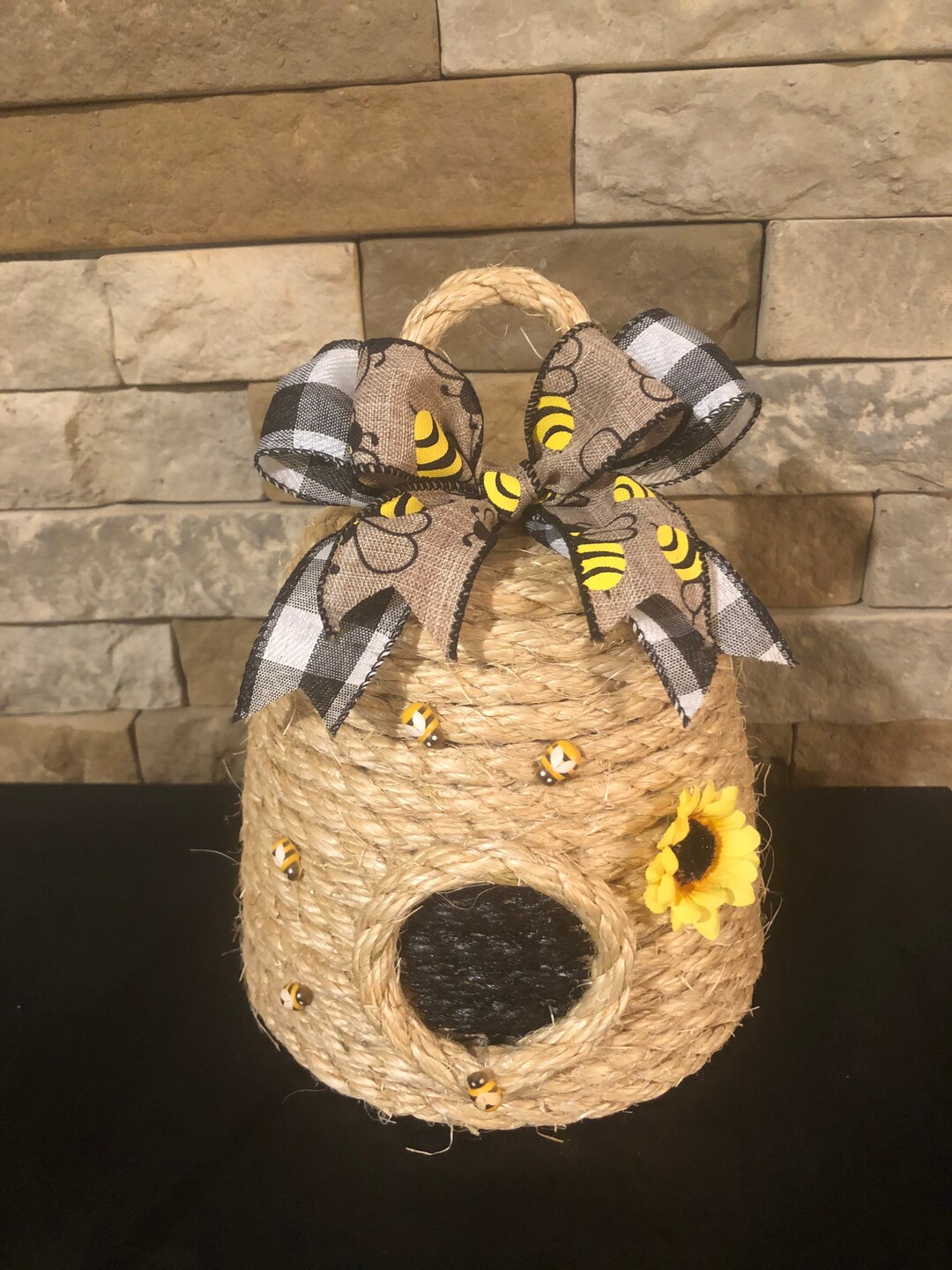 Fake Bee Hive Beehive Decor Bee Decor Mantle Decor Honey Bee Decor ...