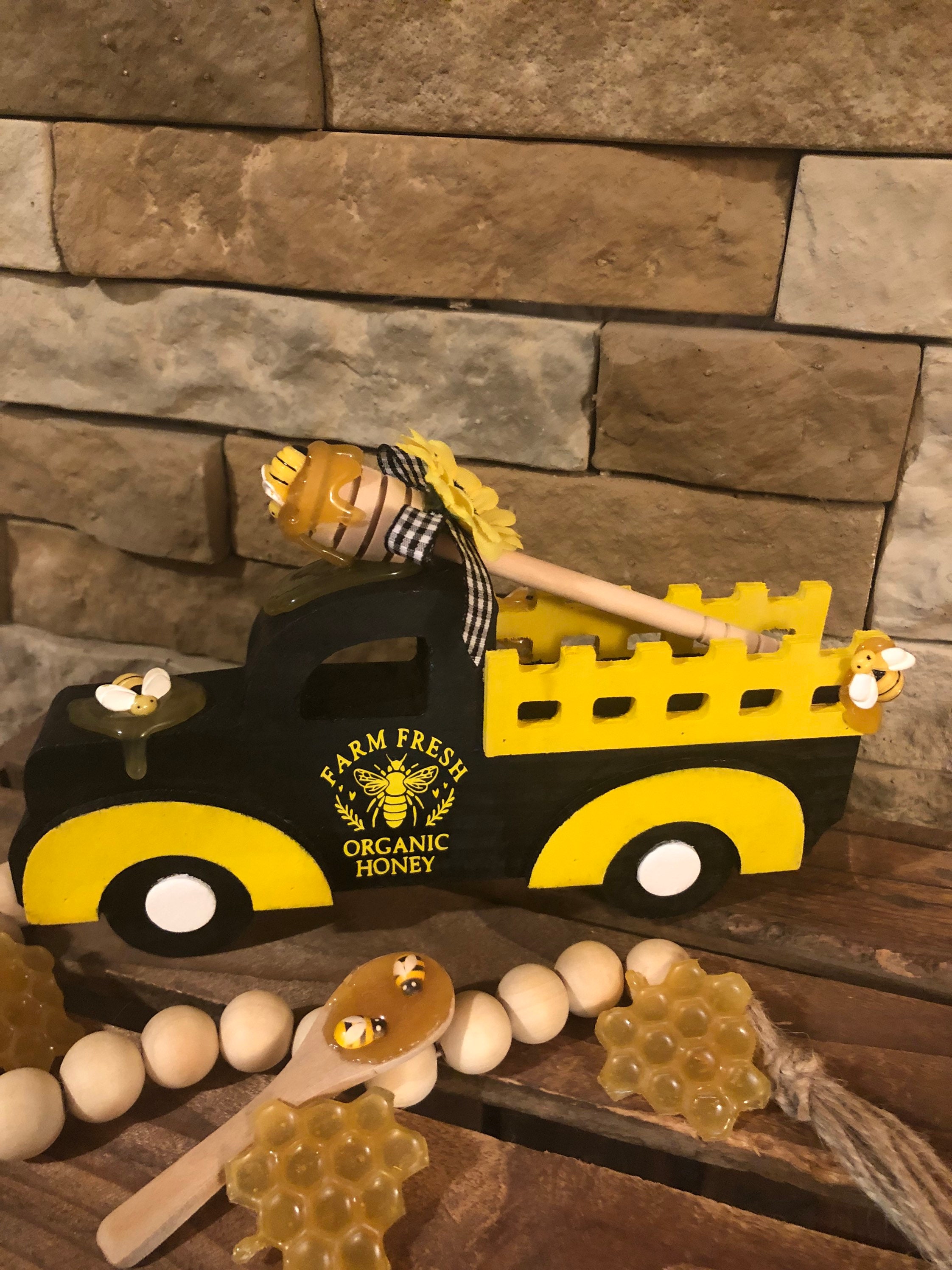 Farm Fresh Organic Honey Bee Truck Bee Truck Bee Decor - Etsy