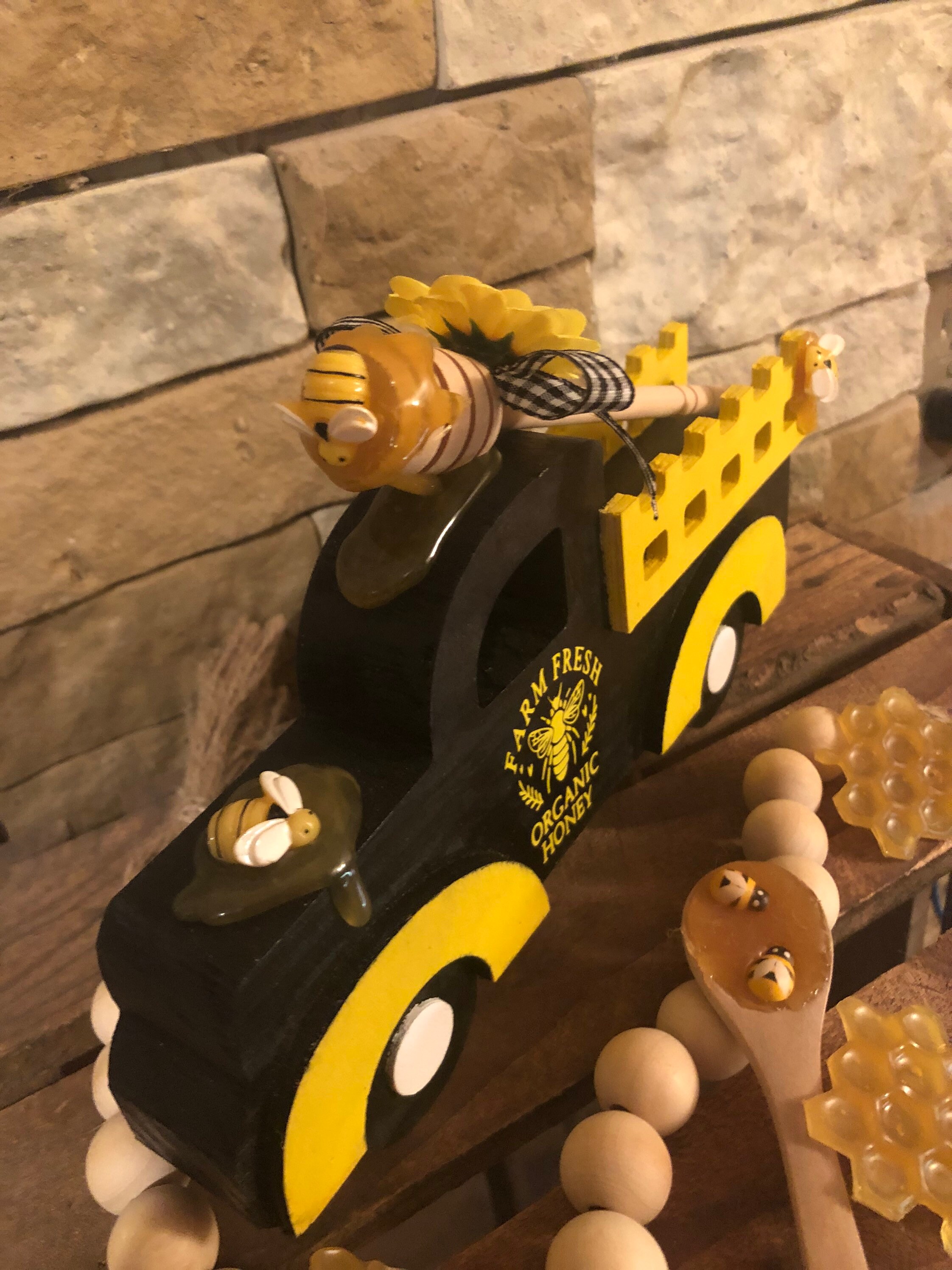 Farm Fresh Organic Honey Bee Truck Bee Truck Bee Decor - Etsy