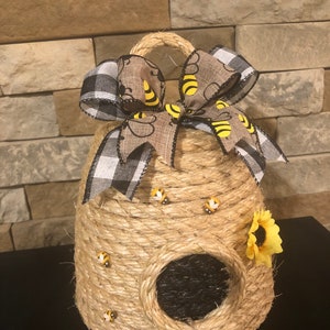 Fake Bee Hive Beehive Decor Bee Decor Mantle Decor Honey Bee Decor ...