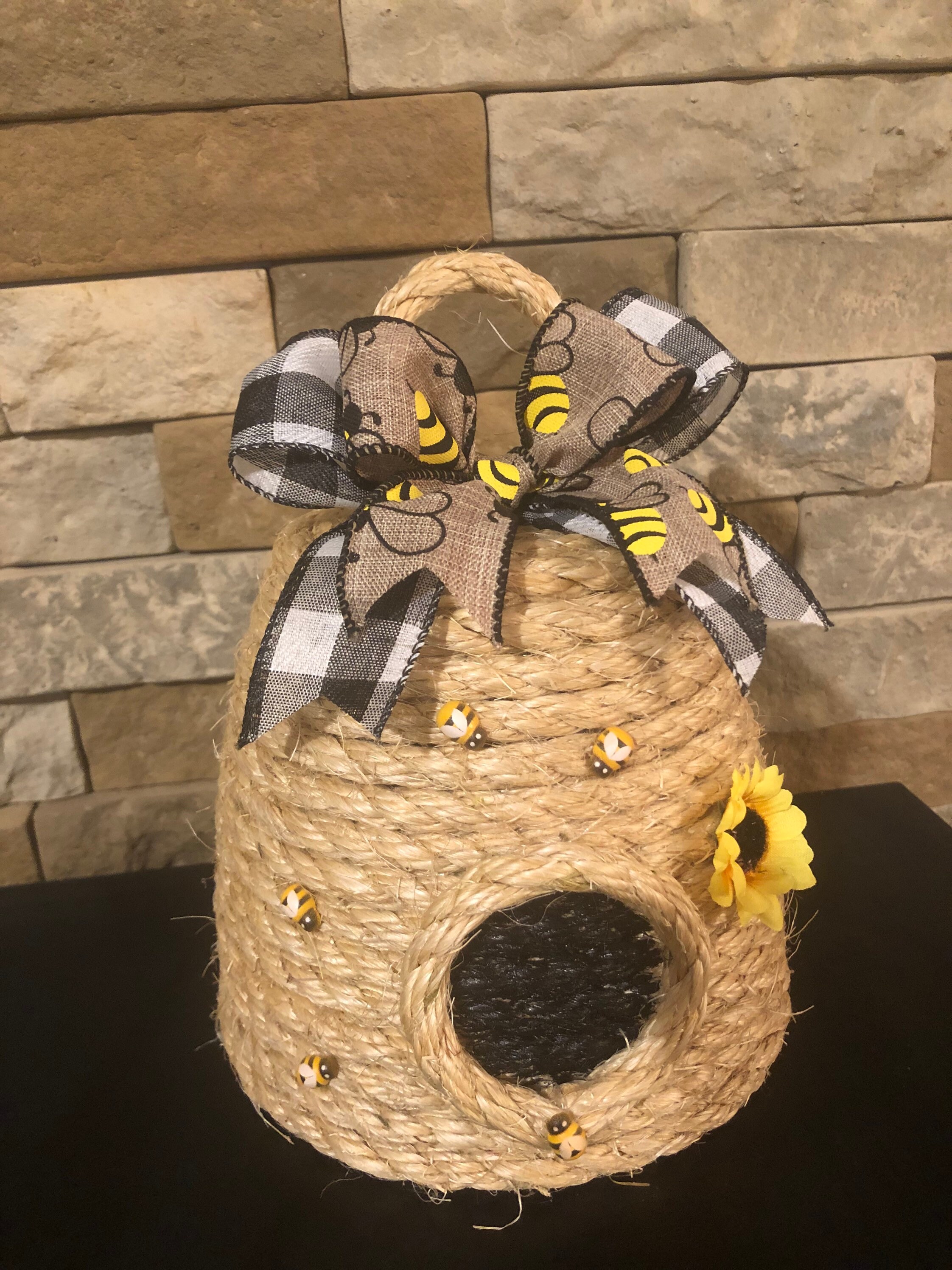 Fake Bee Hive Beehive Decor Bee Decor Mantle Decor - Etsy