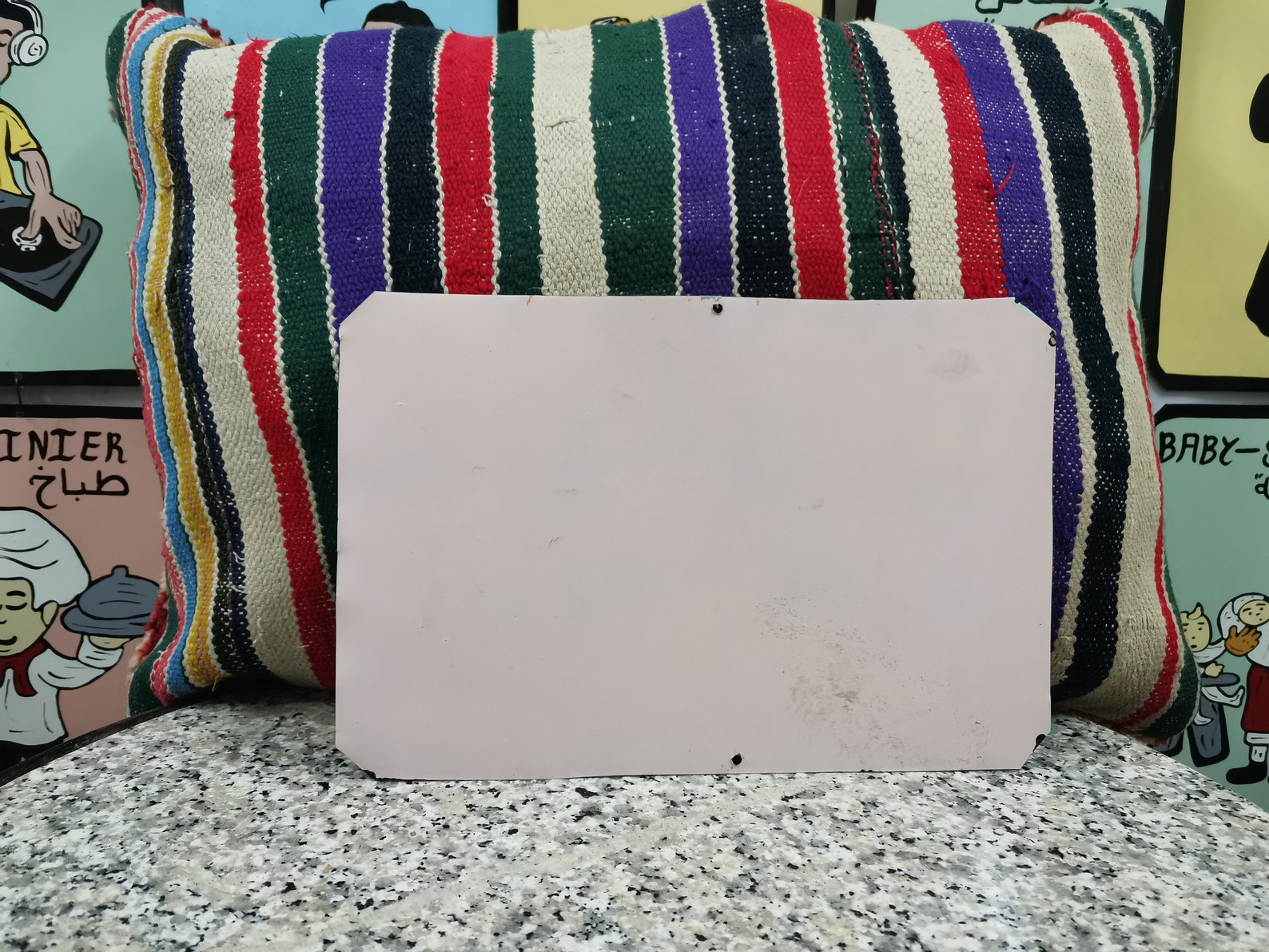 Handcrafted Moroccan Signs Tin Metal Sign Wall Art Painting ...