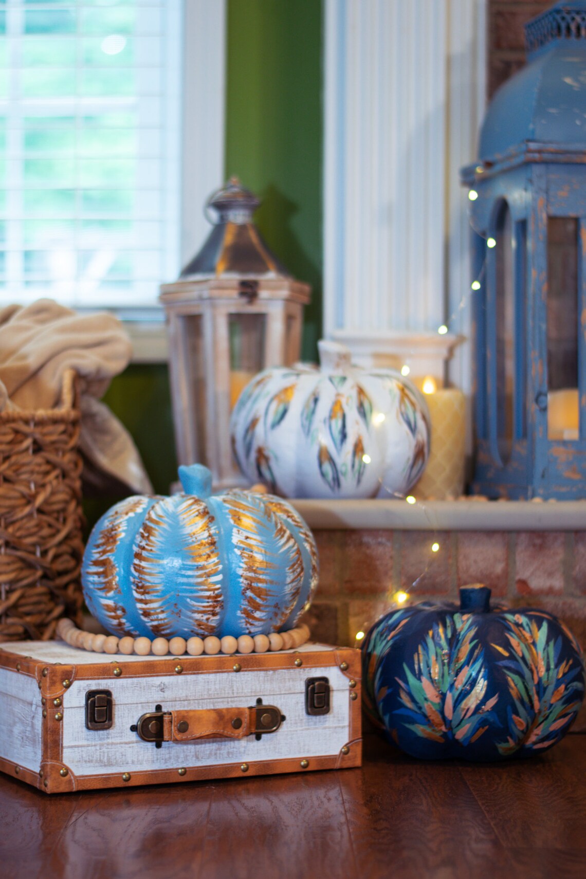 Painted Pumkin Decor/pumpkins/fall Decor - Etsy