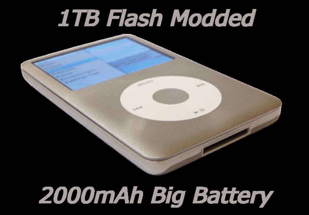 Apple Ipod Classic 7th Gen 1TB Flash Modded & 2000mah Big Battery - Etsy