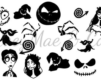 Tim Burton Svg | Etsy
