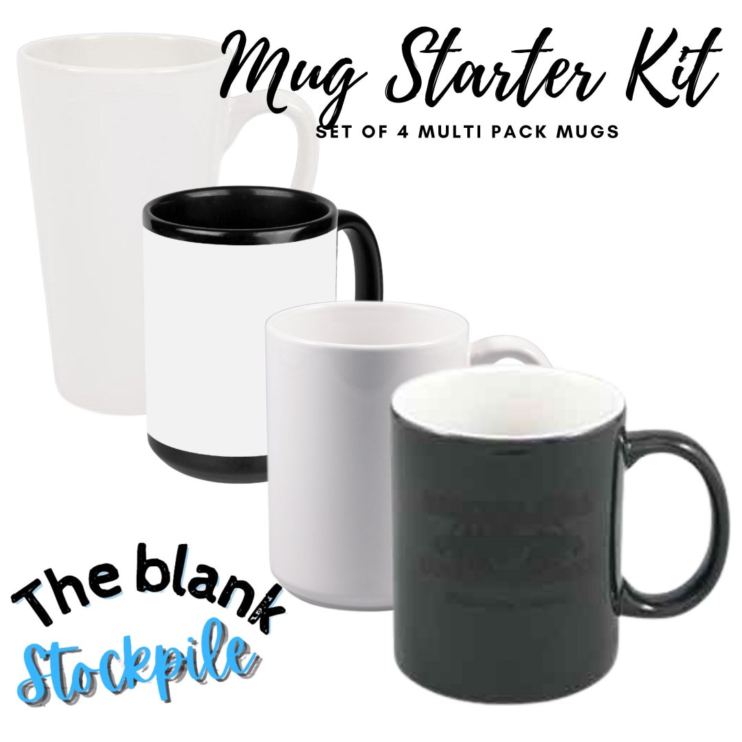 Set of 4 Sublimation Starter Kit, Sublimation Tumblers, Sublimation Mug ...
