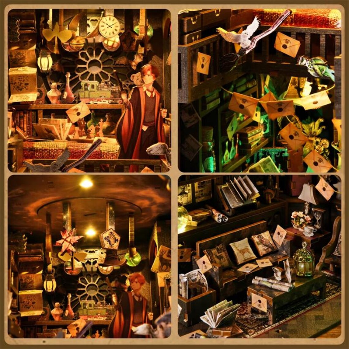 DIY Book Nook Kit: 3D Wooden Puzzle With LED Lights - Etsy