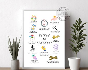Things to Remember Therapy Office Decor School Counselor CBT DBT ...