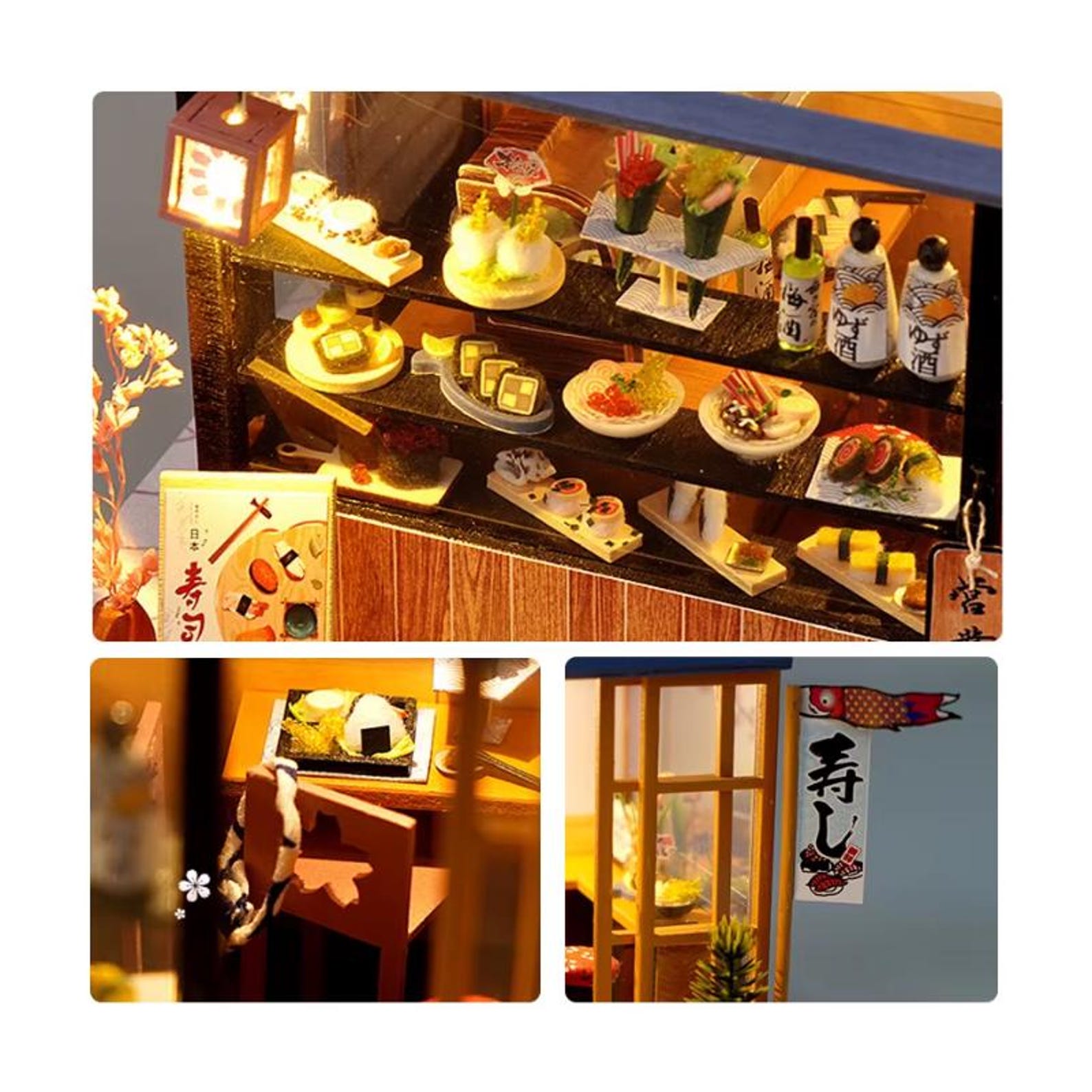 DIY Miniature Japanese Sushi Restaurant Dollhouse Kit - Etsy