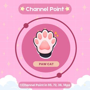 Cat Paw Channel Points for Twitch | Twitch Channel Point Icon | Twitch ...