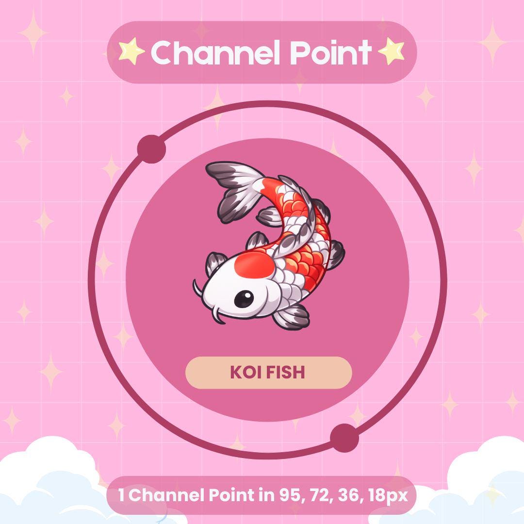 Koi Fish Twitch Channel Points Icon | Twitch Channel Point Icon ...