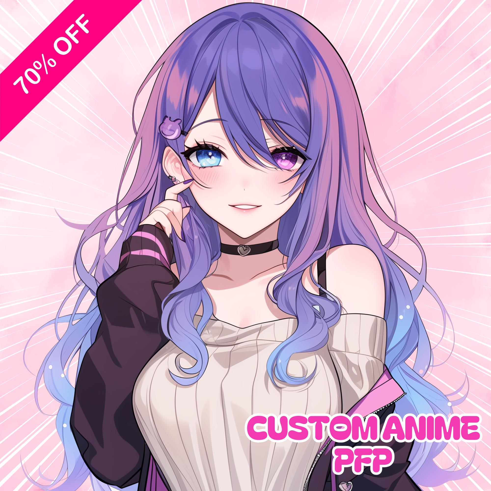 CUSTOM Anime PFP, PFP Anime Commission, Pfp, Anime Pfp, Vtuber Pfp ...