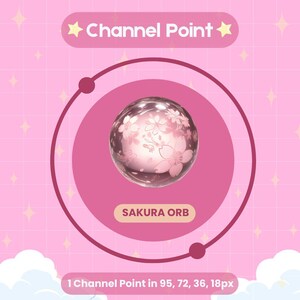 Magic Sakura Ball, Channel Point Icon, Twitch Channel Point Icon ...