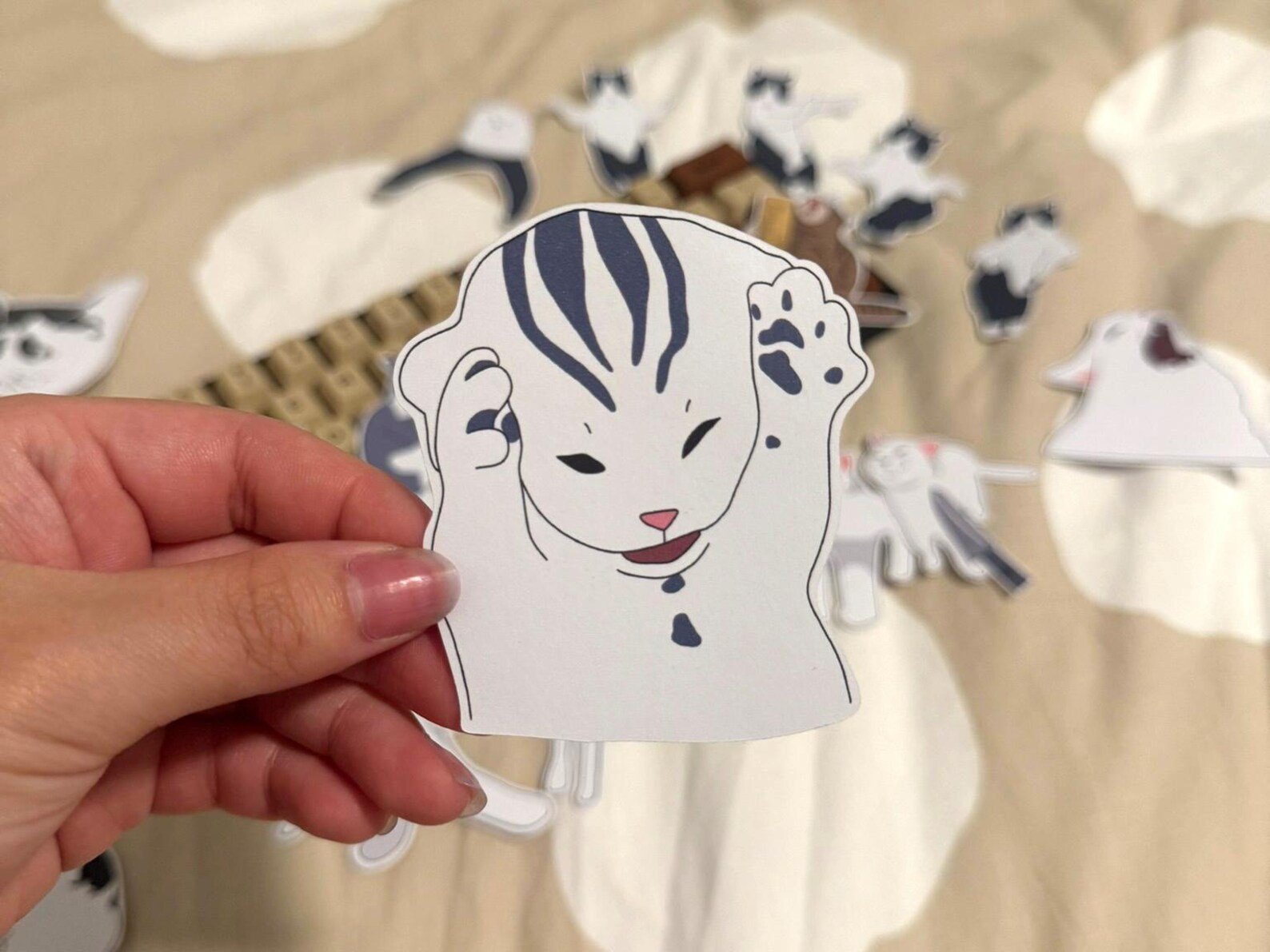 Dramatic Cat Meme Tiktok Viral Meme, Handmade Sticker, Waterproof ...