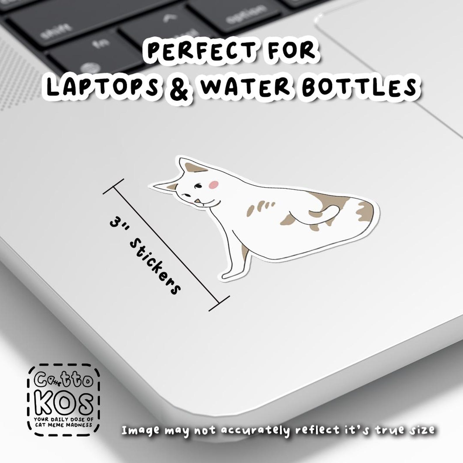 Debating Cat Meme Tiktok Viral Meme, Handmade Sticker, Waterproof ...