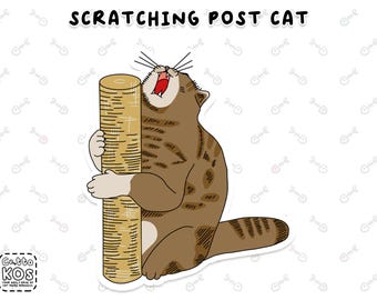 Debating Cat Meme Tiktok Viral Meme, Handmade Sticker, Waterproof ...