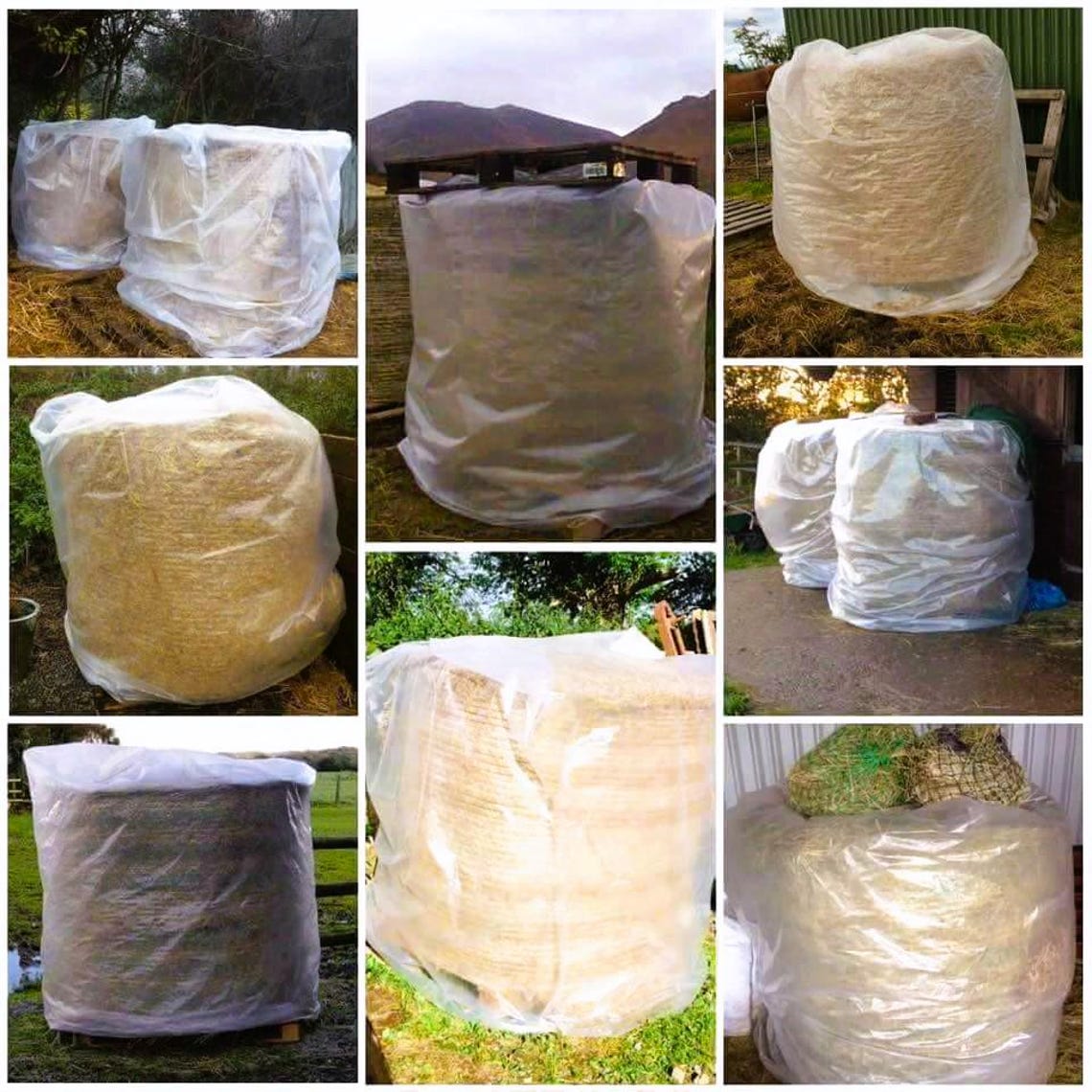 Recycled Plastic Waterproof Horse Hay Bale Cover 5FT Extra Large Extra ...
