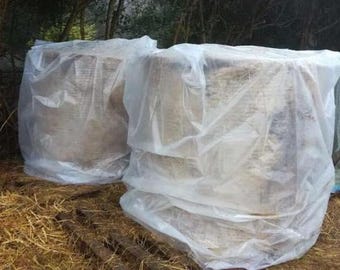 Recycled Plastic Waterproof Horse Hay Big Bale Cover Bag 4FT 5FT Extra ...
