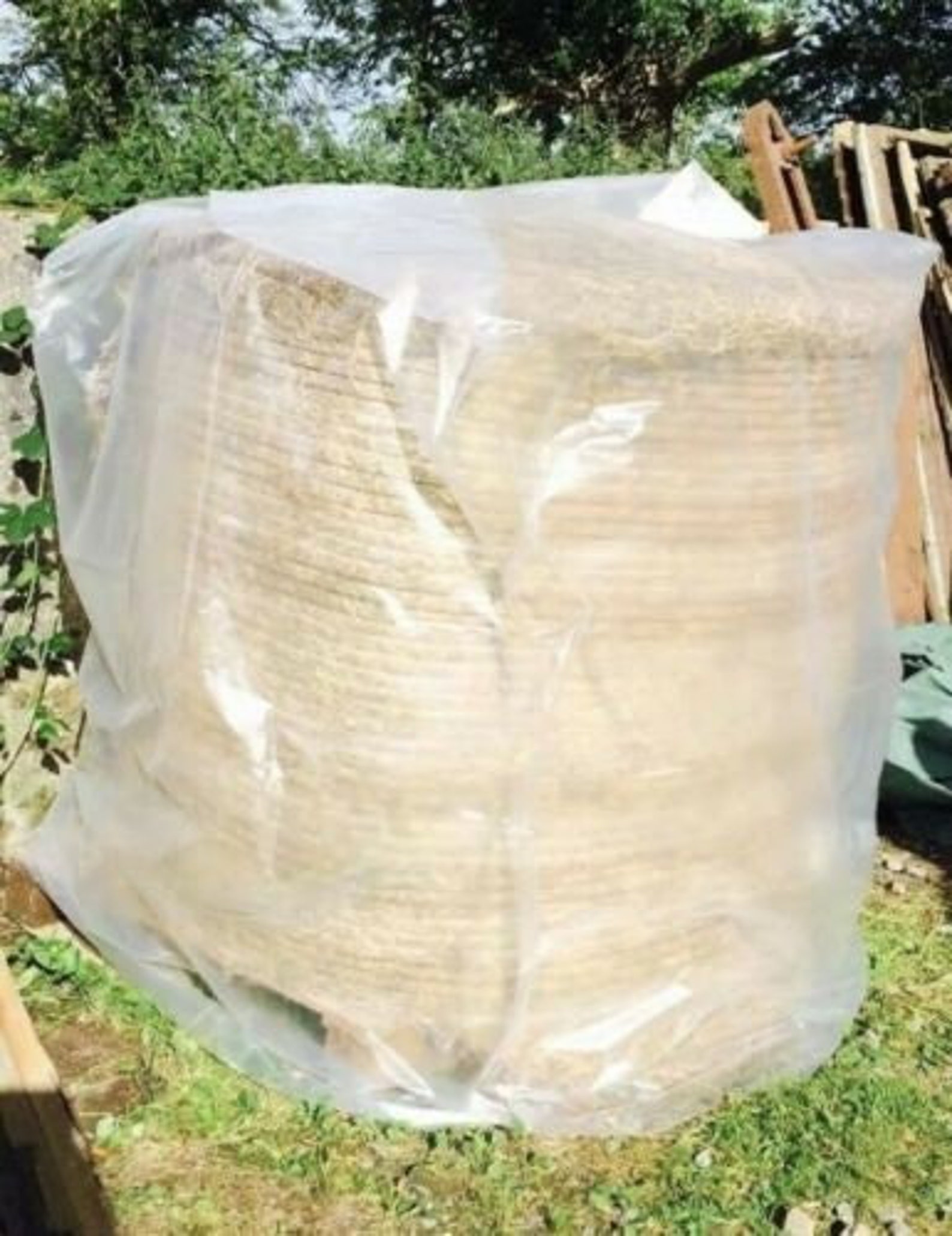 Recycled Plastic Waterproof Horse Hay Big Bale Cover Bag 4FT 5FT Extra ...