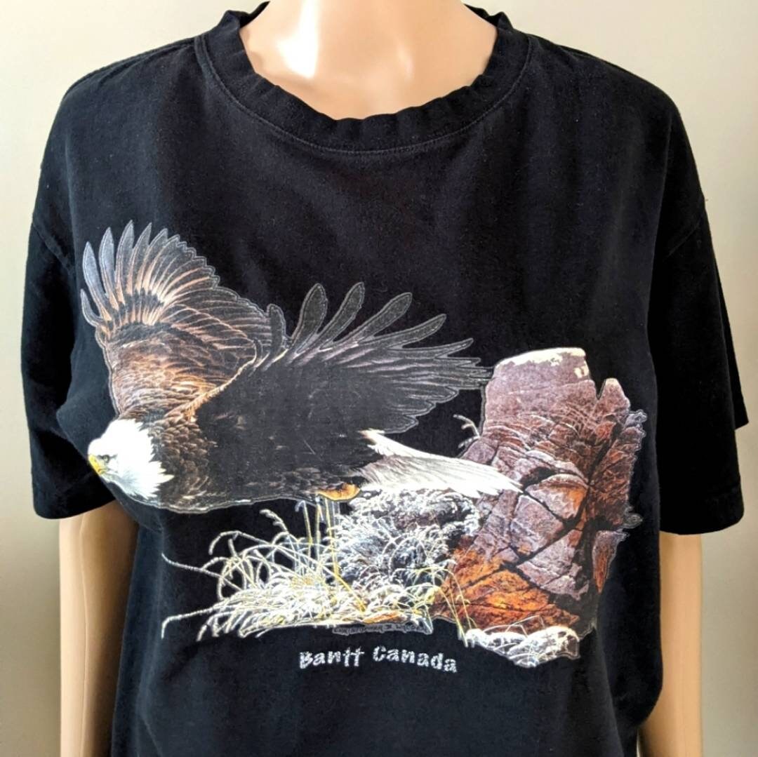 Vintage Banff National Park Canada Eagle Graphic Black Tshirt - Etsy