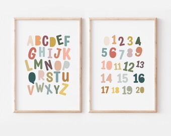 Wall Hangings Playroom Decor Alphabet Hi Positive Classroom Art Cute ...