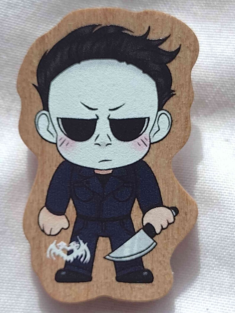 CUTIE KILLERS || Chibi Slasher Wooden Pins - Etsy